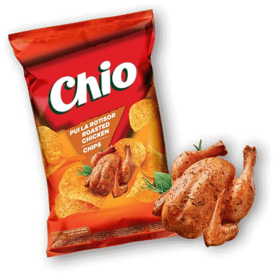 Chips Brathähnchen - Chips cu Aroma de Pui la Rotisor 125g Chio Food ...
